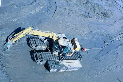 Engineering application of amphibious excavator - River Heavy Industry ...